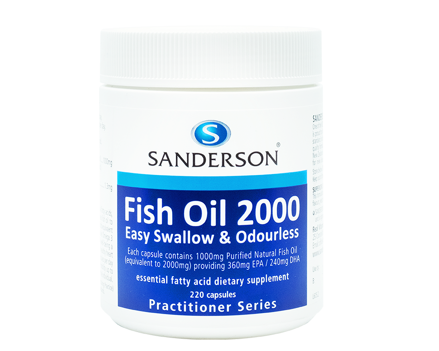 Sanderson Fish Oil 2000 Odourless 220capsules | Online Special Deal ...