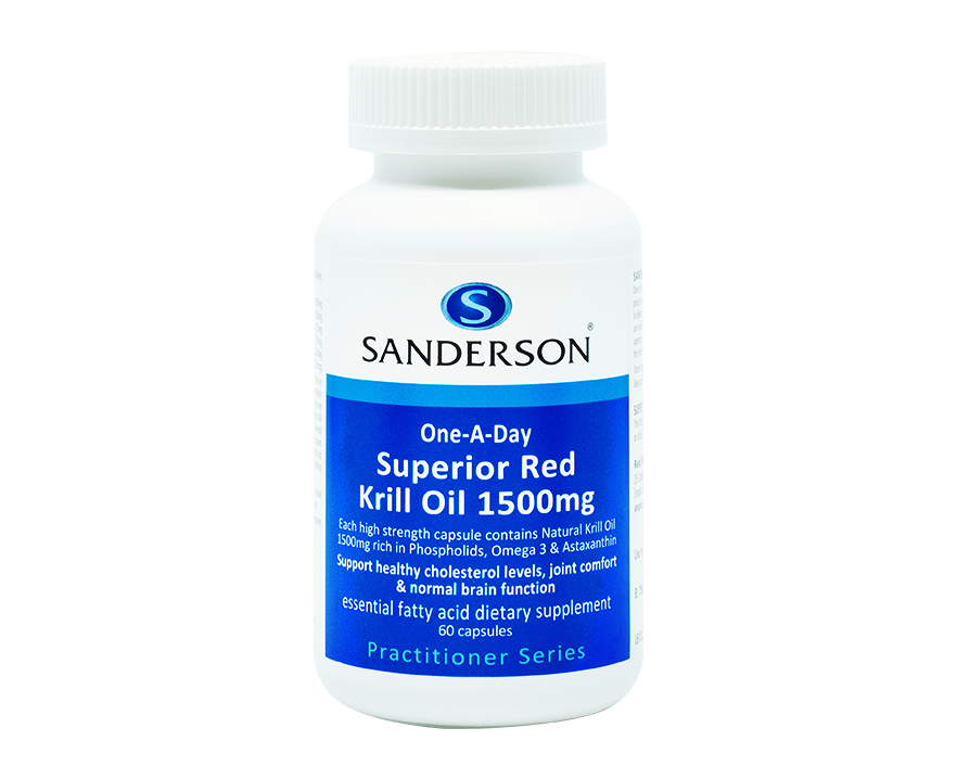 Sanderson Superior Red Krill Oil 1500mg 60capsules | Online Special De ...